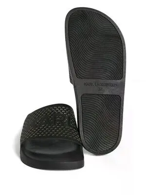 Karl Lagerfeld Leather Slides