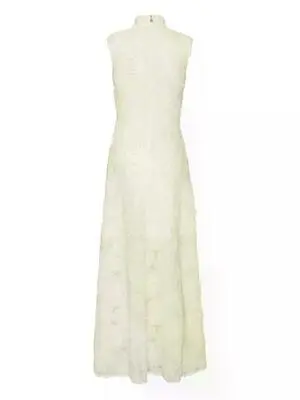 ROTATE BY BIRGER CHRISTENSEN Floral Embroidered Maxi Dress - White