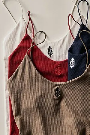 Free People Skinny Strap Tank - Pewter
