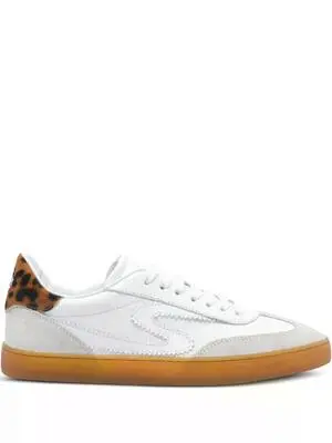STUART WEITZMAN Leopard-print Leather Sneakers
