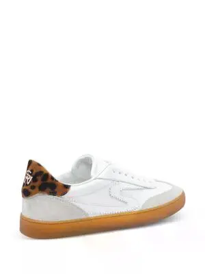 STUART WEITZMAN Leopard-print Leather Sneakers