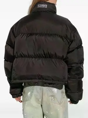 Vetements Logo-embroidered Puffer Jacket