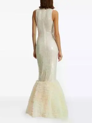 Remain Birger Christensen Sequin-embellished Ruffled Gown