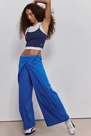 Free People Finish Line Pants - Stellar Blue