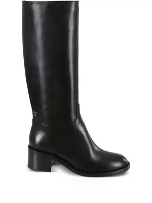 CAREL Leather Block-heel Knee-high Boots