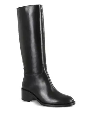 CAREL Leather Block-heel Knee-high Boots