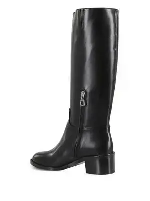 CAREL Leather Block-heel Knee-high Boots