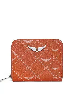 Zadig&Voltaire Monogram-print Wallet - Orange