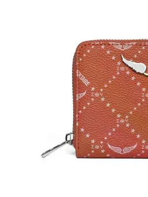 Zadig&Voltaire Monogram-print Wallet - Orange