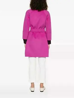 Max Mara Arona Belted Coat - Pink