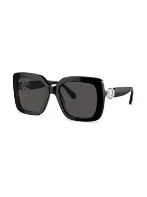 SWAROVSKI Crystal-embellished Square Frame Sunglasses
