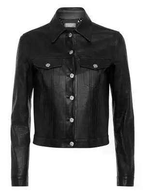 Philipp Plein Embroidered Sheepskin Jacket