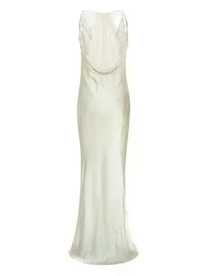 ROTATE BY BIRGER CHRISTENSEN Cowl-neck Lace-back Gown