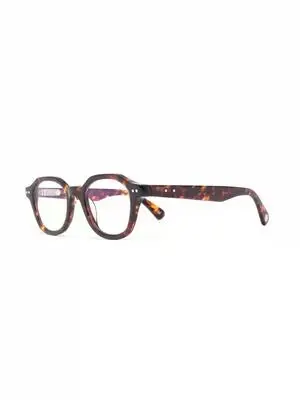 PETER AND MAY Tortoiseshell Round-frame Glasses