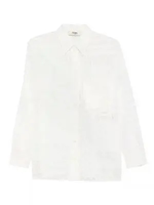 Fendi Lace-panel Shirt