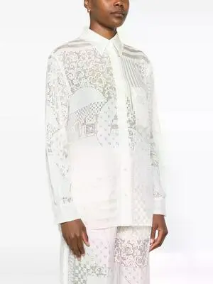 Fendi Lace-panel Shirt