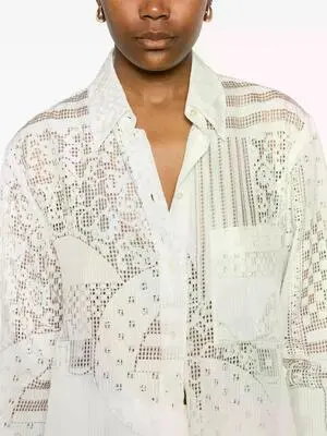 Fendi Lace-panel Shirt