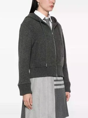 Thom Browne Zip-up Wool Hoodie