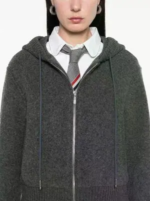 Thom Browne Zip-up Wool Hoodie