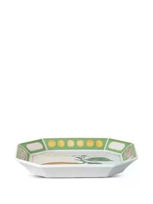 SWAROVSKI X Rosenthal Idyllia Lemon-print Tray - Green
