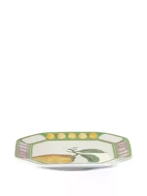 SWAROVSKI X Rosenthal Idyllia Lemon-print Plate - Green