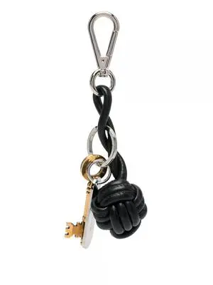 Alexander McQueen Knot-charm Keyring - Black