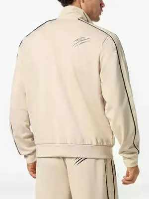PLEIN SPORT Zip-up Track Jacket - Neutrals