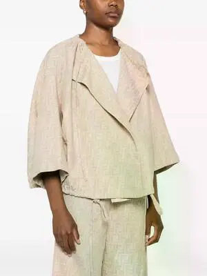 Fendi Ff-jacquard Drawstring Jacket
