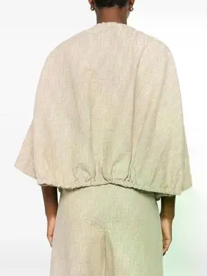 Fendi Ff-jacquard Drawstring Jacket