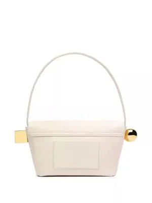 Jacquemus Rond Carré Leather Shoulder Bag - Neutrals