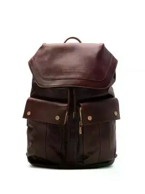 Brunello Cucinelli Leather Leisure Backpack - Brown