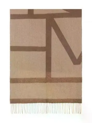 TOTEME Monogram Scarf - Brown