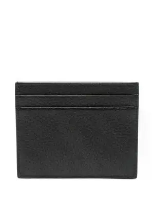 Valentino Garavani Rockstud Leather Card Holder - Black