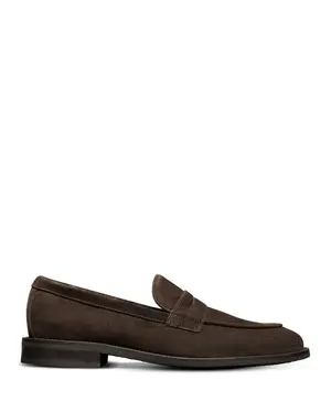 Allen Edmonds Como Suede Slip-on Loafers - Bitter Chocolate