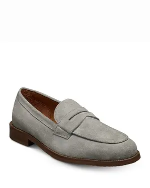 Allen Edmonds Como Suede Slip-on Loafers - Grey