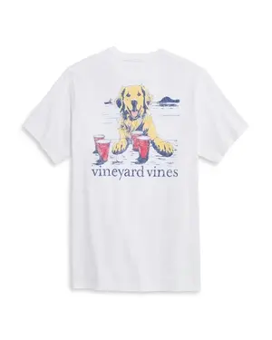 Vineyard Vines Pup Cup Short Sleeve Pocket Tee