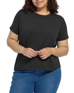 Lyssé Perfect Boxy Cut Tee - Black