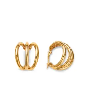 Bloomingdale'S Triple Cage Hoop Earrings