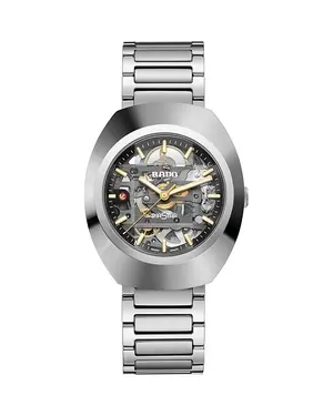 RADO Diastar Original Automatic Skeleton 38mm Watch - Silver/silver