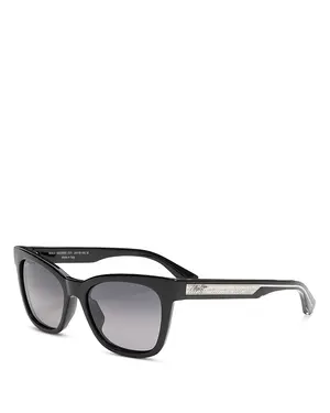 Maui Jim Square Sunglasses, 54mm - Black