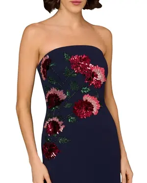 Aidan Mattox Beaded Sequin Gown