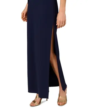 Aidan Mattox Beaded Sequin Gown