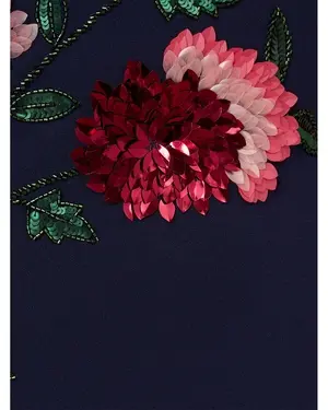 Aidan Mattox Beaded Sequin Gown
