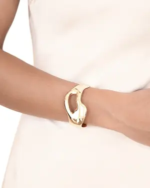 Ettika Open Abstract Cuff Bracelet - Gold