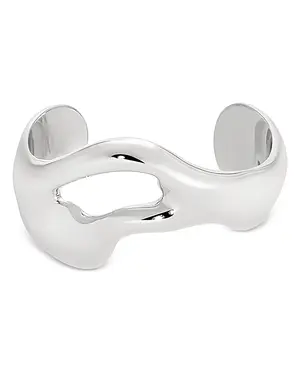 Ettika Open Abstract Cuff Bracelet - Silver