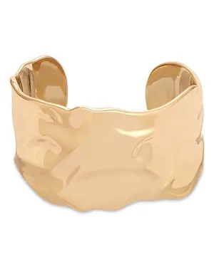 Ettika Thick Sculpted Cuff Bracelet - Gold
