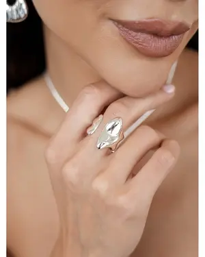 Ettika Open Ring - Silver