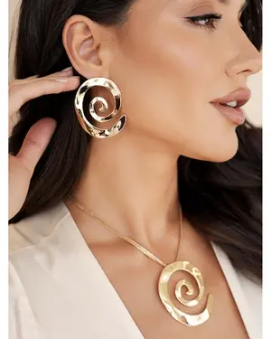 Ettika Aura Swirl Drop Earrings