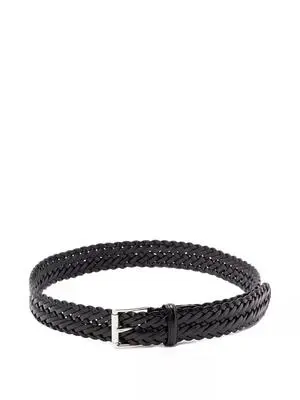 Anderson's Braided Leather Belt - Black