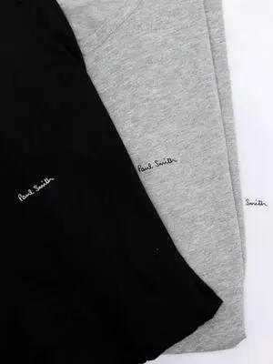 Paul Smith Logo-print Cotton T-shirts - Black